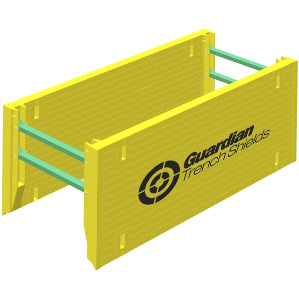 Guardian aluminium trench shield 5.0m x 2.4mH with 1.0m struts