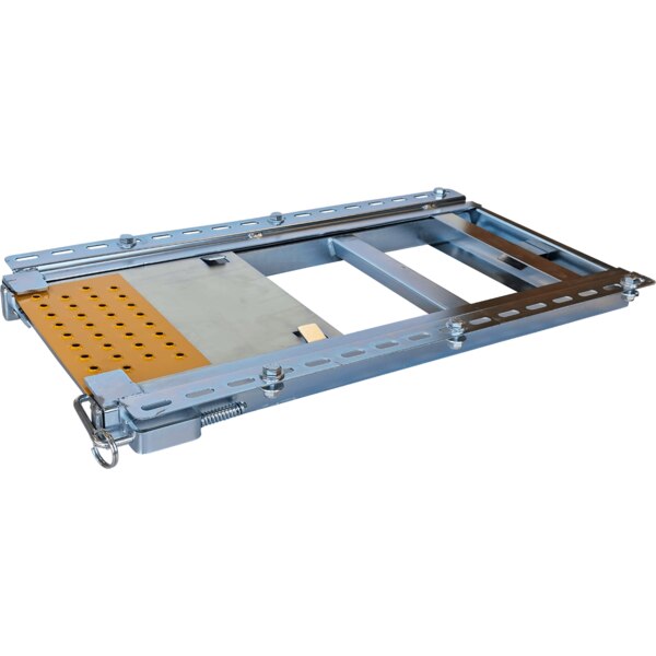 Platform ladder 3 step pull out, zinc plated, 180kg SWL