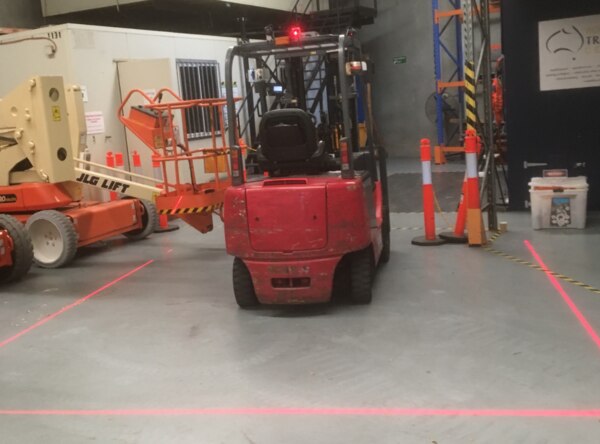 Forklift safety laser light 9-80V