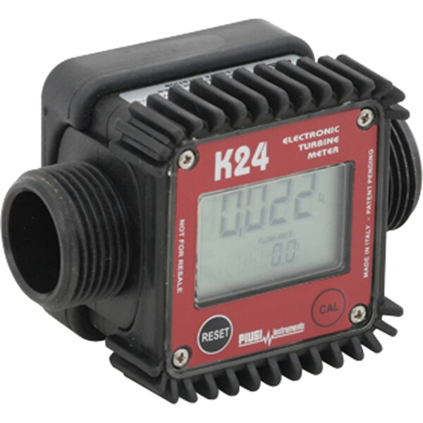 Electronic Flow meter with 1" male/female adaptor