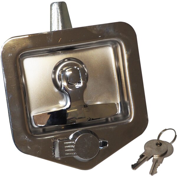 T Latch, drop down curved handle , lockable, Stud mount