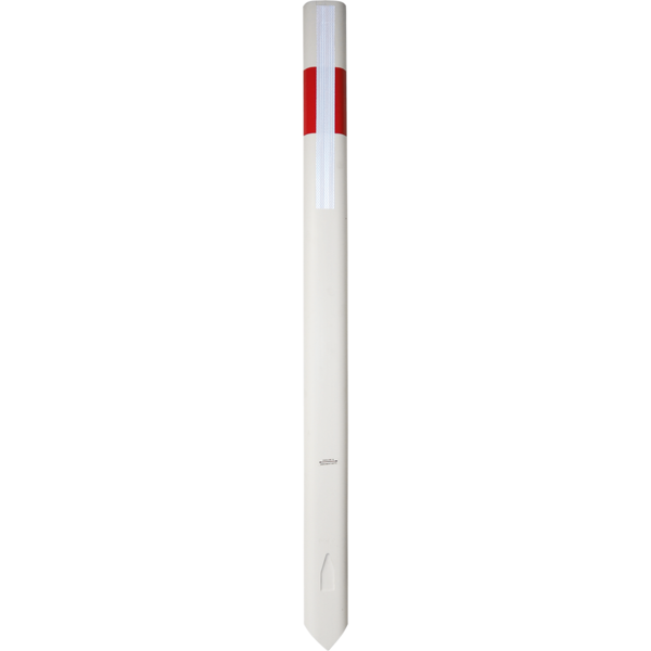 Safety Reflective Road Edge Marker, White And Red, PVC, 1.4mx4mm
