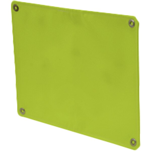Warning Flag With Eyelet And Rope Hem, Fluro, 400x300mm