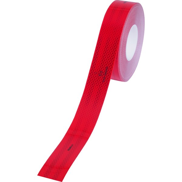 50mm Plain Red Reflective Conspicuity Tape Sold Per Metre (Roll is 50m)