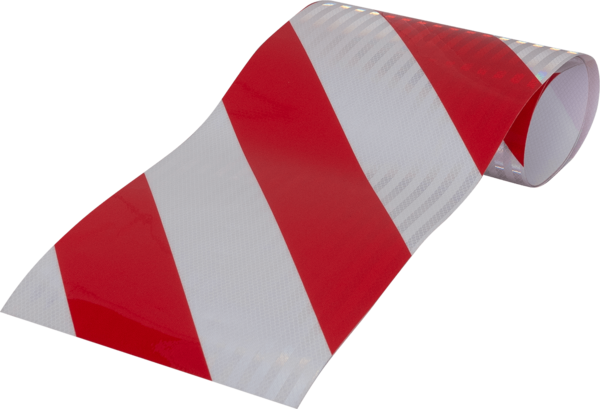 Red/white chevron for rubbish trucks 2400 x 300