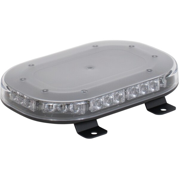Micro Bar Light, Amber With Clear Lens, 248x172x37mm, 12-24V, 4 Bolt Mount