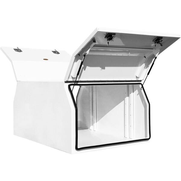 TransQuip dual top hinge, steel Ute toolbox, 1695D x 1200W x 800H